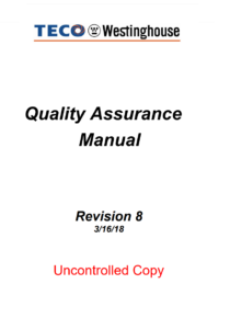 Quality Assurance Manual Template | Free Manual Templates